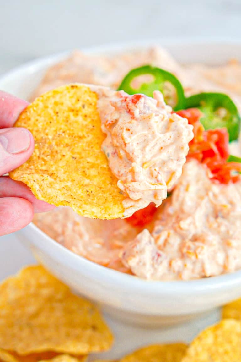 The Best 4 Ingredient Taco Dip - Just Dip Recipes